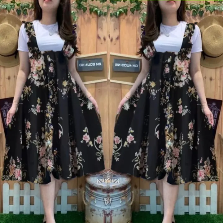 OVERALL ROK MOTIF BUNGA CANTIK KEKINIAN YG VIRAL 2022 | Lazada Indonesia