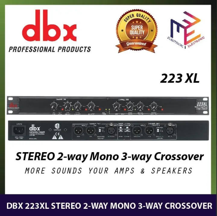 DBX 223XL Stereo 2-Way/Mono 3-Way Crossover with XLR Connectors * WINLAND * | Lazada PH