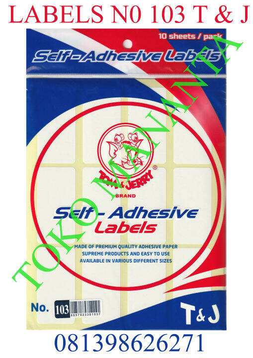 LABEL UNDANGAN TOM & JERRY NO 103 | Lazada Indonesia