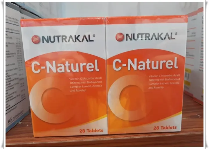 NUTRAKAL C-Naturel 28 Tablets 2 กล่อง นูทราแคล ซี แนทเชอเรล ป้องกันโรค ...