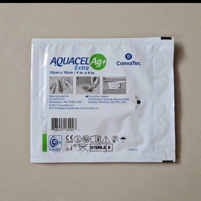 AquaCell Extra AG 10 x 10 cm / Convatec Aquacel AG Plus Extra 10x 10cm ...