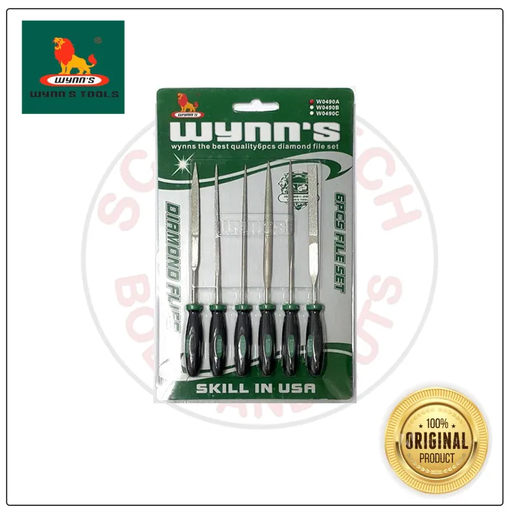 WYNN'S 6PCS 3*140MM DIAMOND FILE SET ( W0490A) | Lazada PH