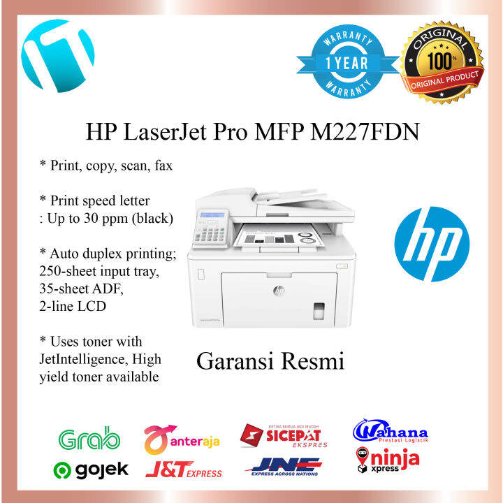 Printer HP laserJet M227FDN LASERJET PRO MFP (G3Q79A) | Lazada Indonesia