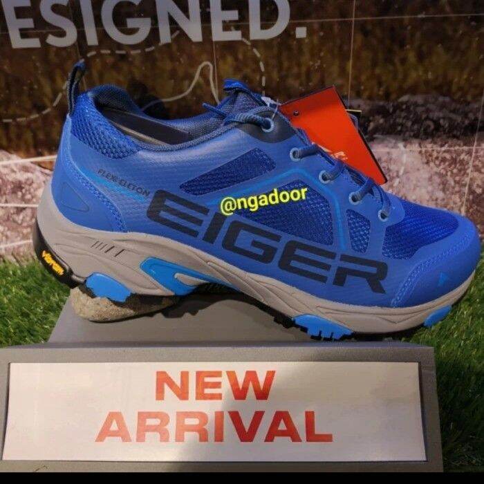 EIGER PULSE TRAIL MEN 2.0 sepatu lari Vibram running jogging hiking - nav, 39 | Lazada Indonesia