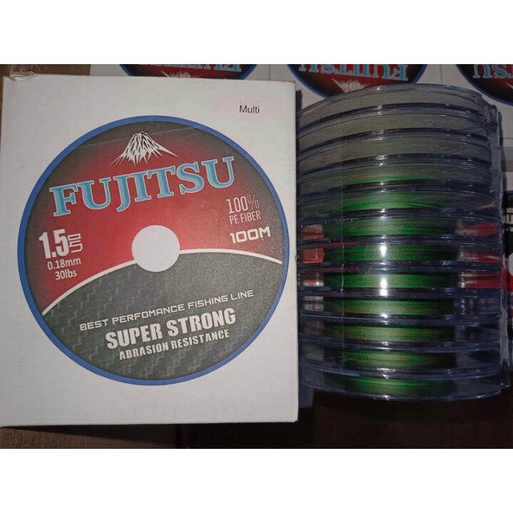 senar PE Fujitsu 100 meter connecting ukuran lengkap | Lazada Indonesia
