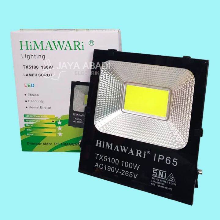 Lampu Sorot led 100 watt Himawari Flood Light Led sorot tembak 100 Watt ...