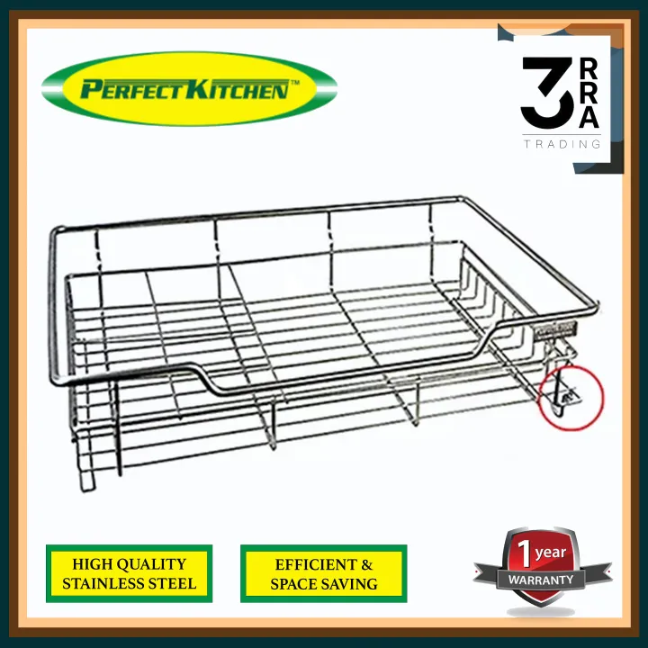PERFECT KITCHEN Cups and Glasses Pull-out Wire Basket XCS-260F | Lazada PH