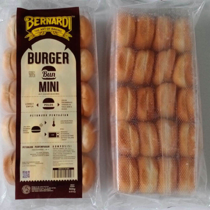 Roti burger mini bun bernardi isi 20pcs GH0021 | Lazada Indonesia