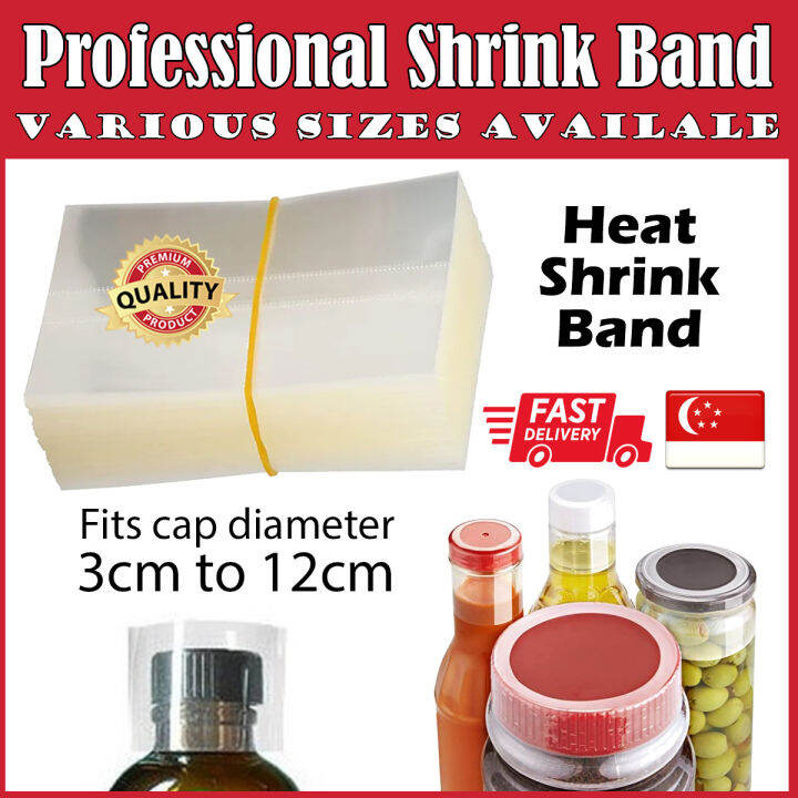 Heat Shink Band 2cm to 12cm | 200 pcs Plastic PP Shrink Band | Support ...