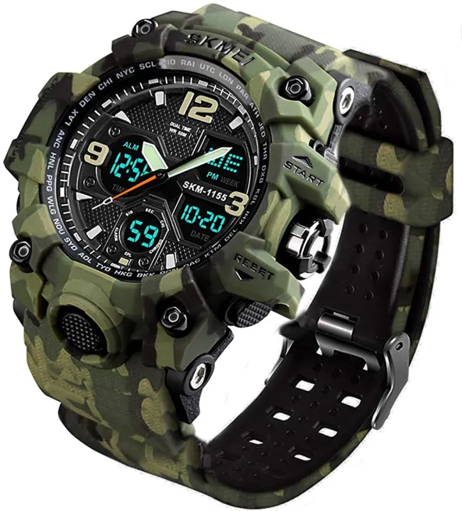MJSCPHBJK Men's Analog Sports Watch Military Watch Outdoor LED ...