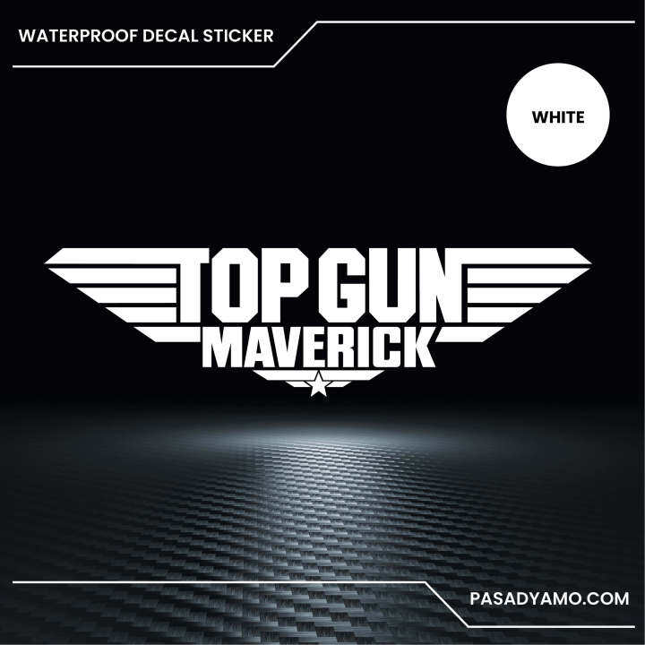 Top Gun Maverick - Logo Decal Sticker for Cars Motorcycles Helmets ...