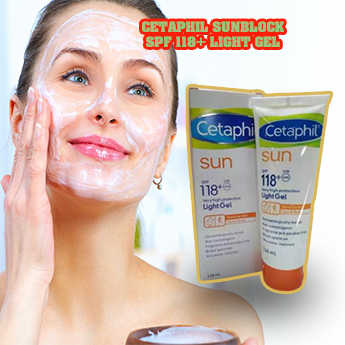 Cetaphil Sunblock SPF 118+ Light Gel (Face & Body) Sunscreen protection ...