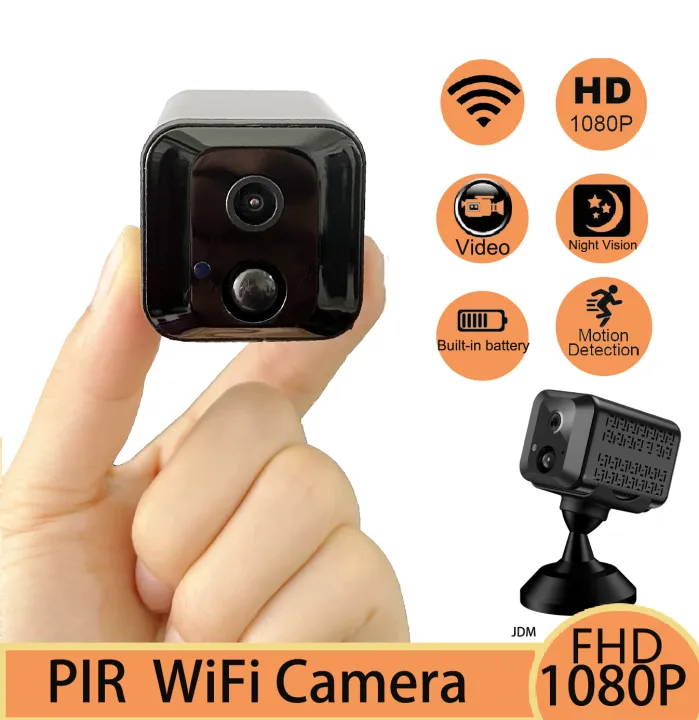 JDM Mini Wifi Camera HD 1080P Night Vision Small Camcorder PIR ...
