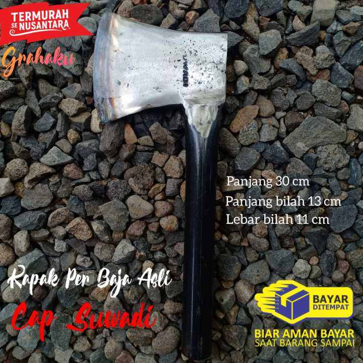 Kapak Besar Baja Asli Cap Suwadi - Kapak Pembelah Kayu Super Tajam ...