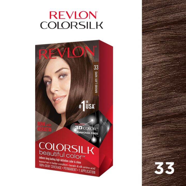 Revlon Colorsilk No 33 Dark Soft Brown | Lazada Indonesia
