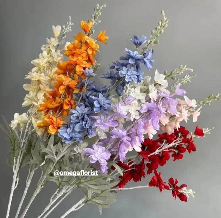 Artificial Flocking Hyacinth SnapDragon Bunga Palsu Sedap Malam Plastik ...