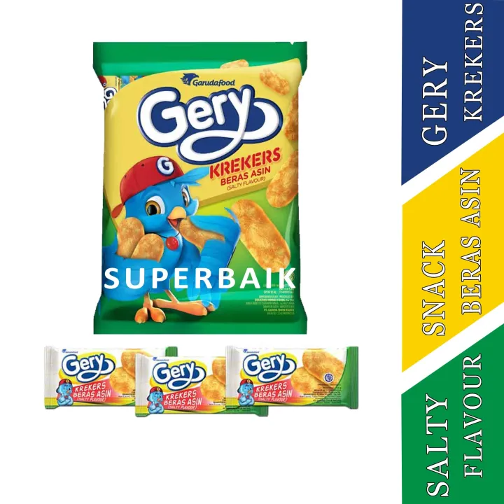 Snack Krekers Beras Asin - Gery Krekers - Snack Krekers Salty Flavour ...