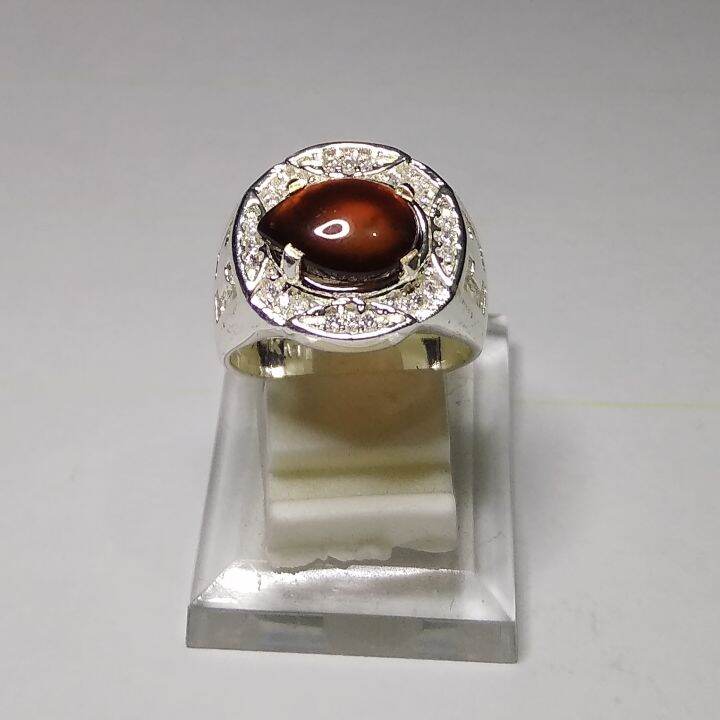 cincin batu akik cempaka model tetes air | Lazada Indonesia