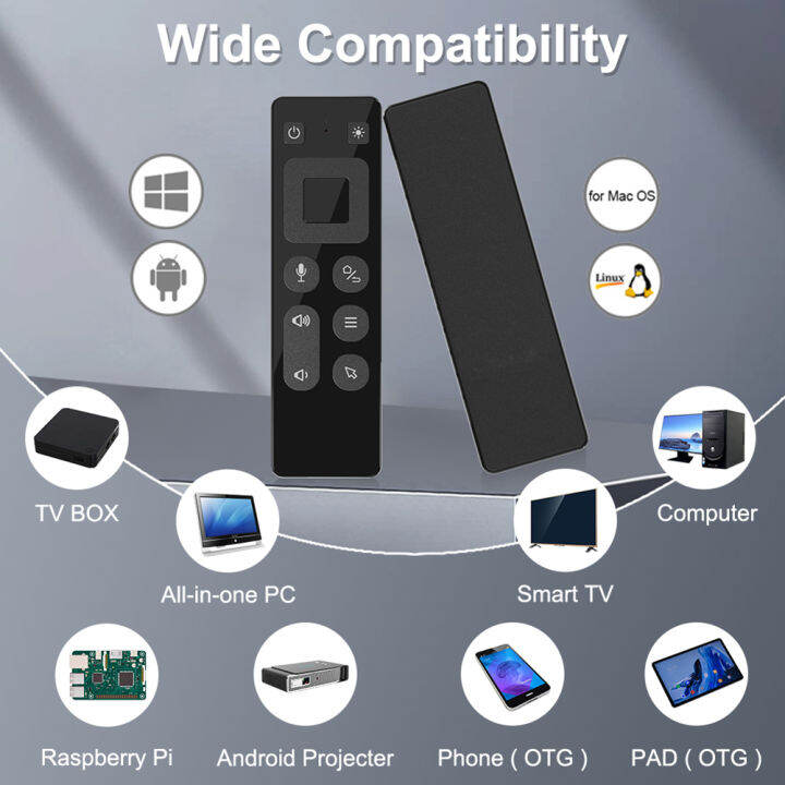 USB Receiver Air Mouse Voice Remote Control with 6-axis Gyroscope ...