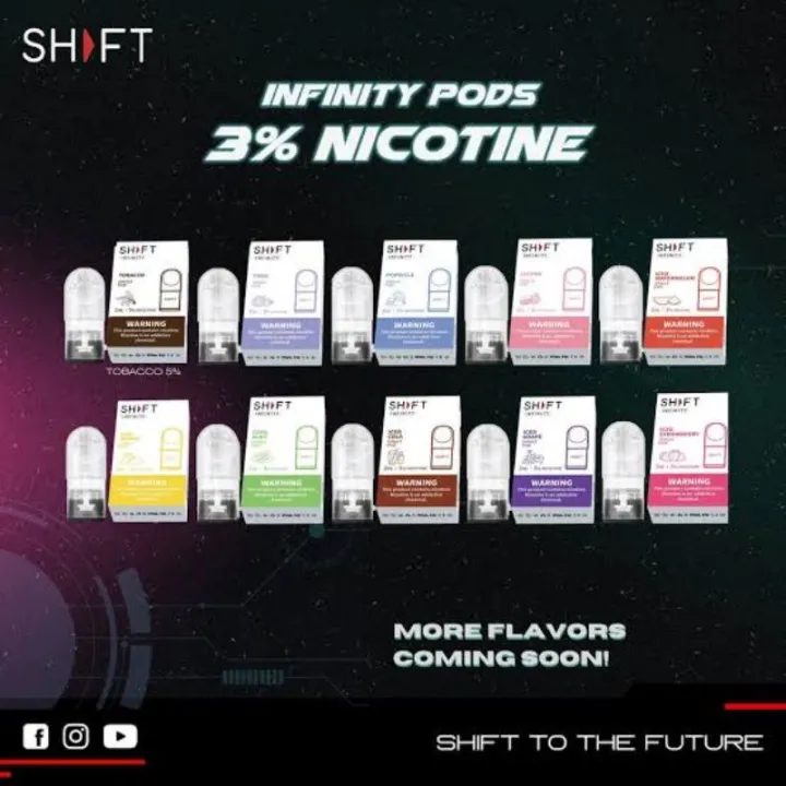 Shift Infinity Vape Pods (Relx Infinity Essential Compatible) 3% ...