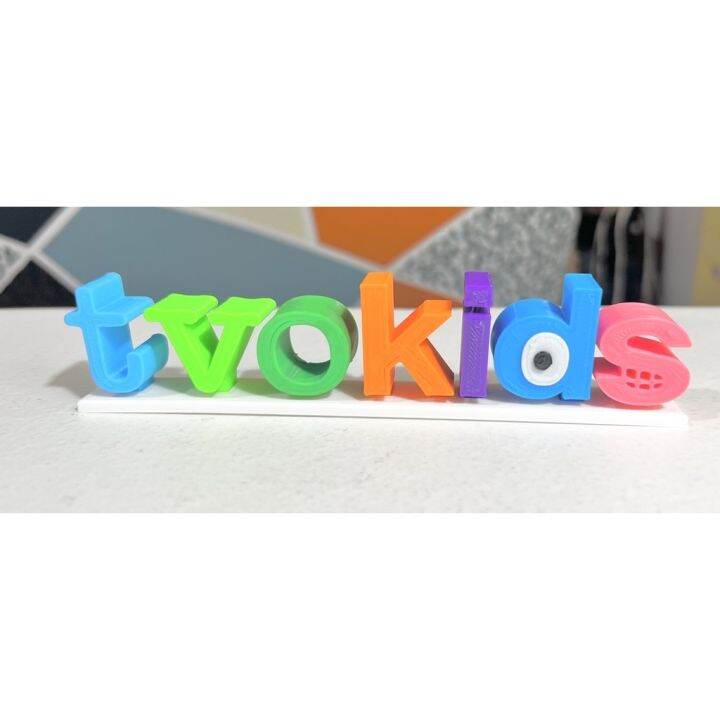 tvokids Logo 3d printed Disassembled stand toy | Lazada PH