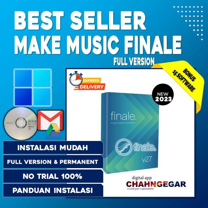 MakeMusic Finale 2023 Full Lifetime Software Finale Music Notation MIDI ...