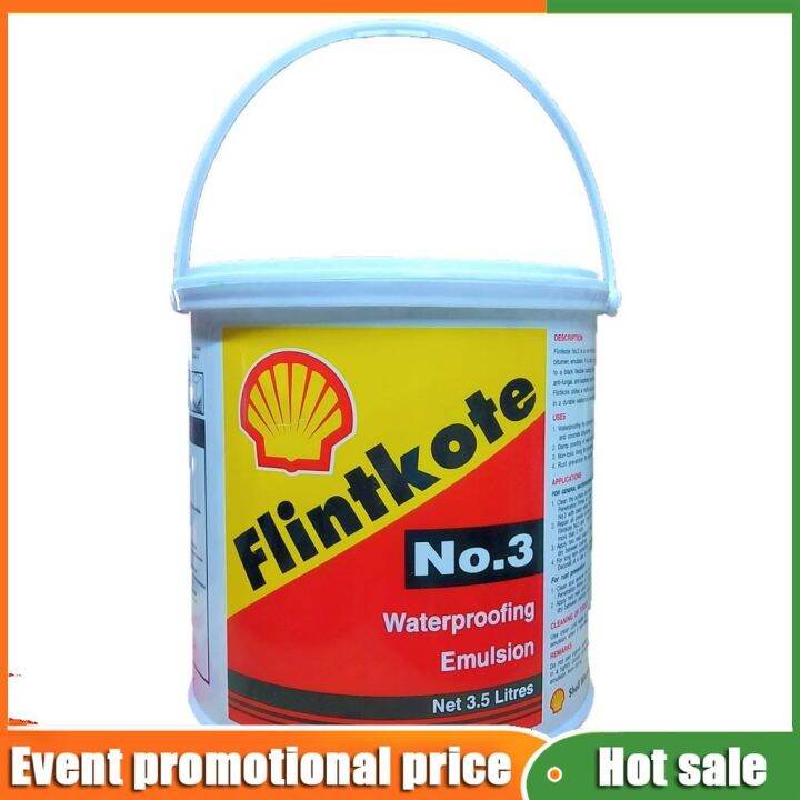 Shell Flintkote Waterproofing Emulsion No.3 - 3.5L | Lazada PH