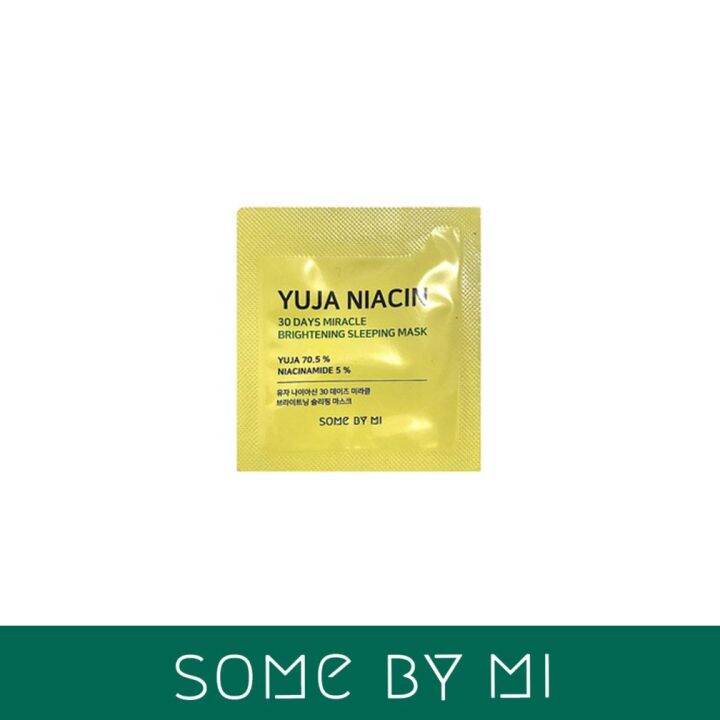 Somebymi Yuja Niacin 30 Days Miracle Brightening Sleeping Mask 1.2ml ...
