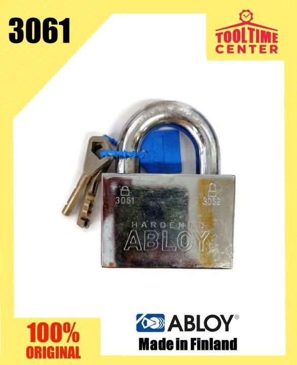 Abloy Heavy Duty Hardened Steel Body Padlock 50mm Model: 3061 Made in ...