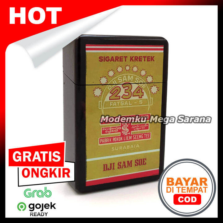 Tempat Rokok Wadah Penyimpan Rokok Kayu Dji Sam Soe | Lazada Indonesia