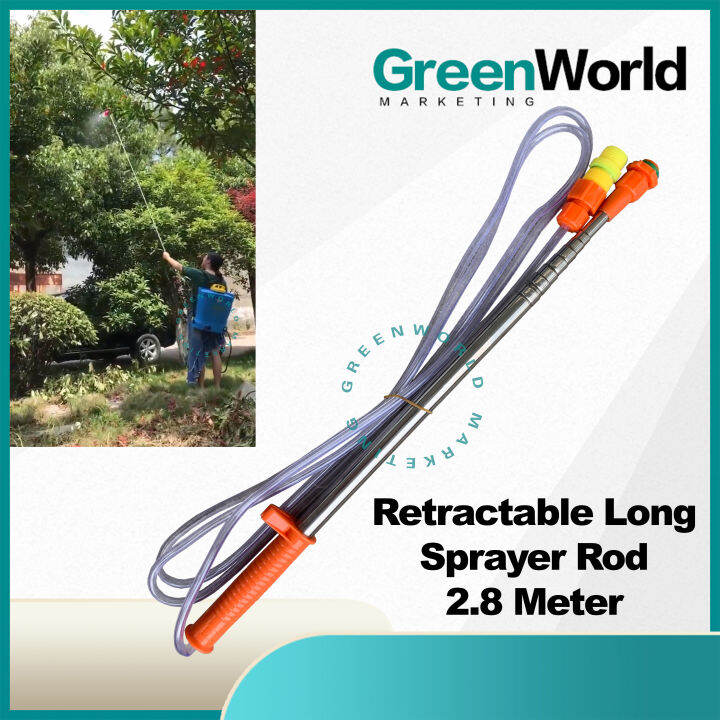 2.8 Meter Retractable Lance Spraying Rod Pesticide Spray Batang Pam ...