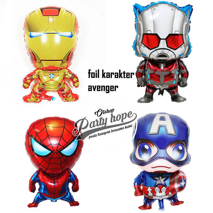 Balon foil KARAKTER Jumbo hero / balon karakter Full body / balon ...