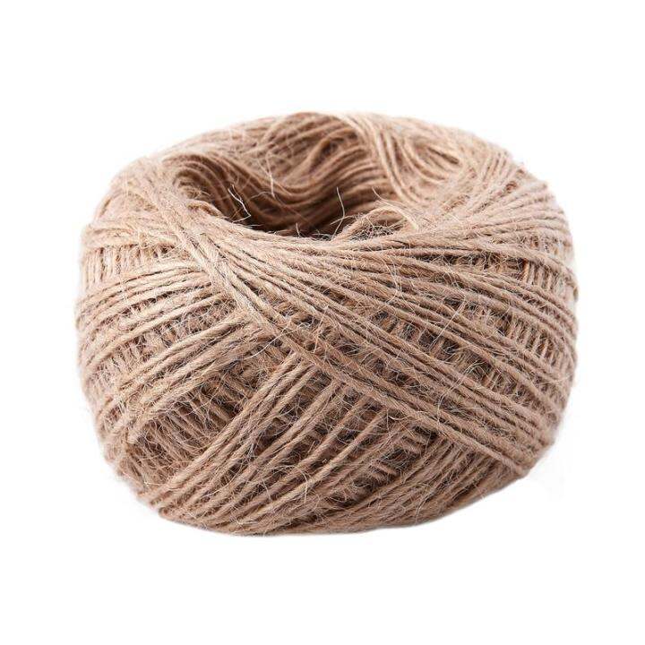 100 Meter Natural Textured Hessian Jute Twine String 1mm Lazada Ph