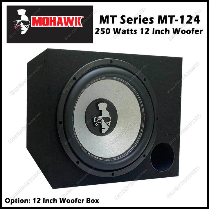 100% ORIGINAL MOHAWK MT SERIES MT-124 12 inch Subwoofer 250 Max Power ...