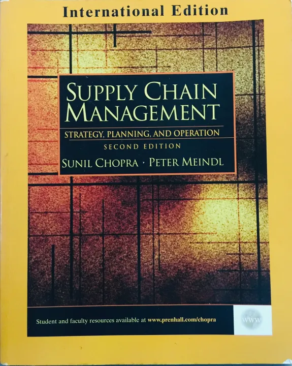 SUPPLY CHAIN MANAGEMENT - STRATEGY, PLANNING, AND OPERATION AUTHOR ...