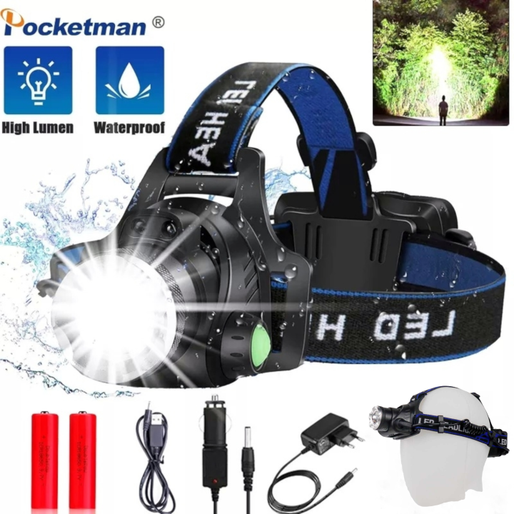 TaffLED High Power Headlamp Outdoor Senter Kepala LED Cree XML T6 ...