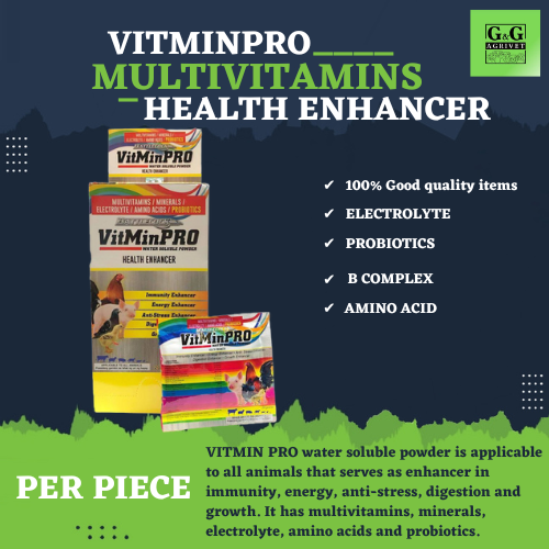 [G&G AGRIVET] 1 PC VITMIN PRO WATER SOLUBLE POWDER 20 GRAMS (1 sachet ...
