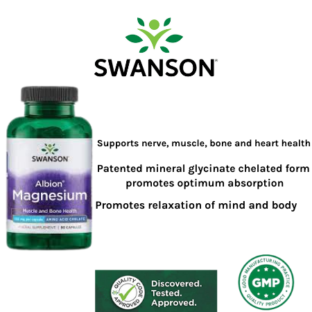 Swanson Ultra Albion Magnesium Glycinate 133mg 90 capsules | Lazada PH