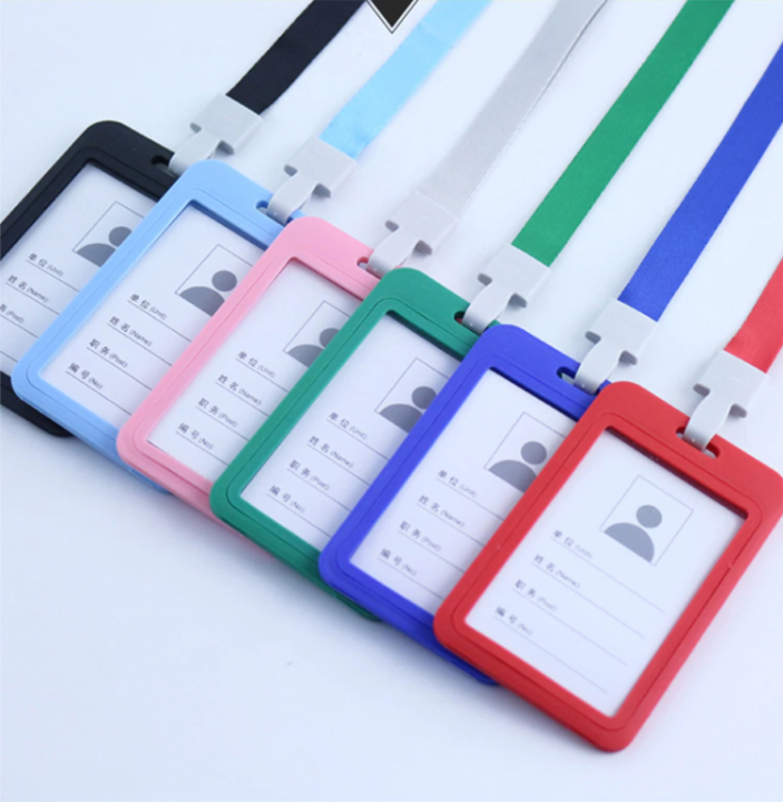 SET ID Holder Case Double Sided with Lace Vertical Student / Office Id ...