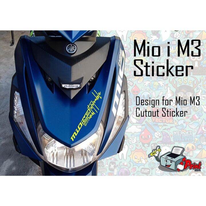 Yamaha Mio i 125 M3 Sticker - M3 Decals Cut Out Sticker Waterproof ...