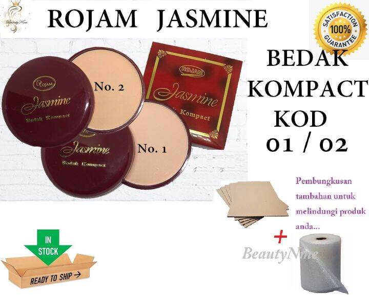 ROJAM Jasmine Bedak Kompact(1 & 2) Original-MAL06051095KV | Lazada