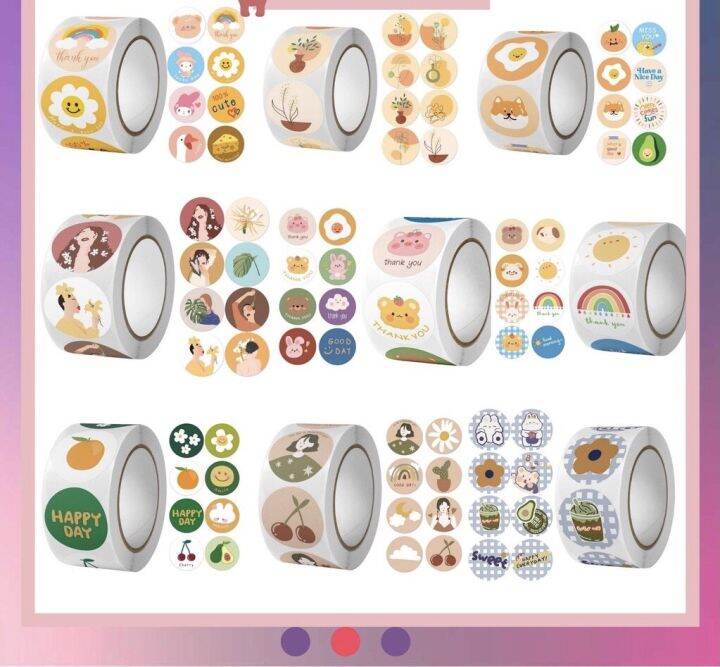 SET CHIẾT 100 STICKER THANK YOU CẢM ƠN - STICKER NIÊM PHONG GÓI HÀNG ...
