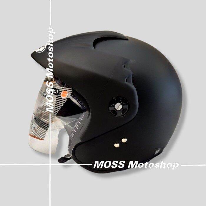 Helm INK CX 390 Solid Polos Black Matt | Halfface | Original | Lazada ...