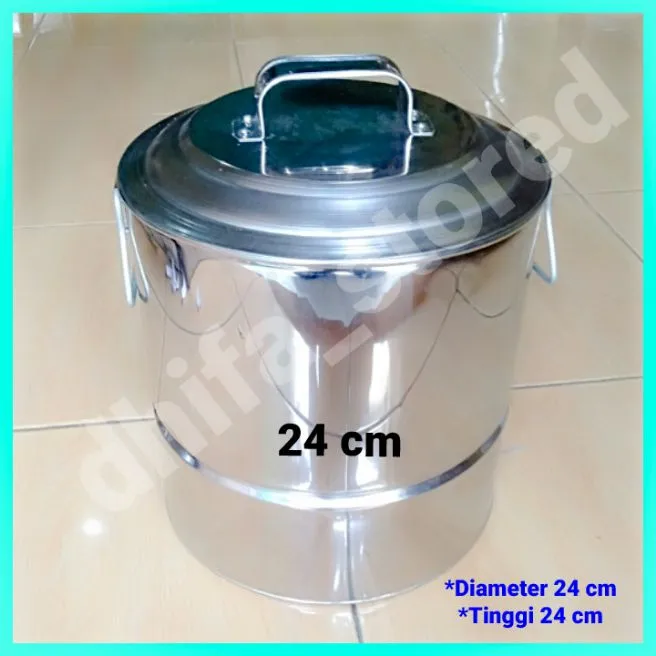 Langseng Stainless 24 cm/Penanak Nasi/Langseng/Kukusan Nasi/Kukusan ...
