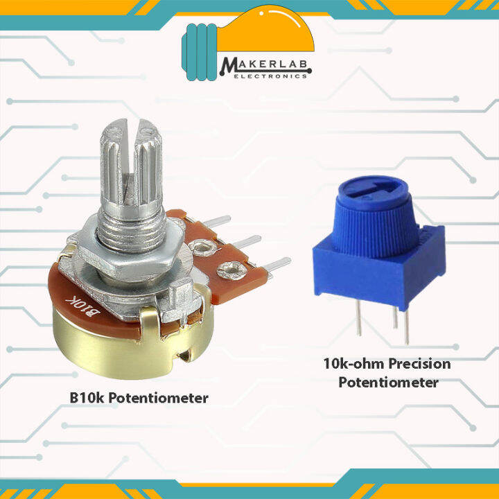 5 PCS B10k Rotary Knob type / 10k Ohm Precision Potentiometer | Lazada PH