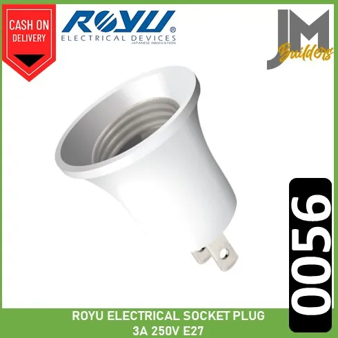 JM H-0056 | Royu Brand Socket Plug | Receptacle Plug Adapter | Light ...