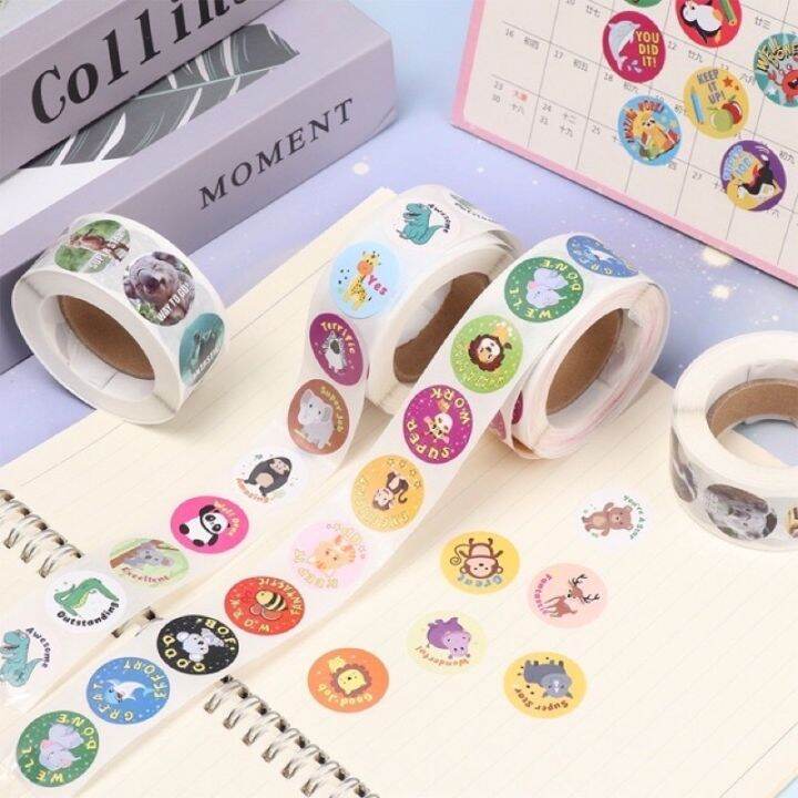 Sticker cuộn 500 hình dán cute dễ thương đẹp giá rẻ, sticker trang trí ...