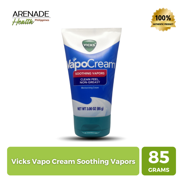 Vicks Vapo Cream Soothing Vapors Clean Feel Non-Greasy Moisturizing ...