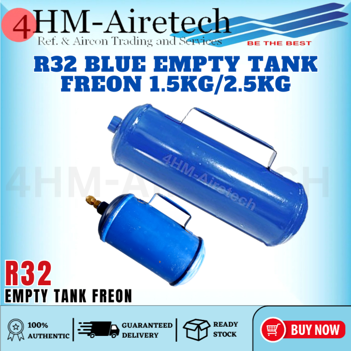 FOURHM BLUE EMPTY TANK FREON FOR AIR CONDITIONING 1.5KG/2.5KG | Lazada PH