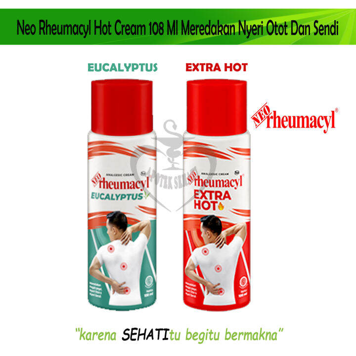 Neo Rheumacyl Cream Extra Hot Botol Eucalyptus Mengatasi Nyeri Otot ...